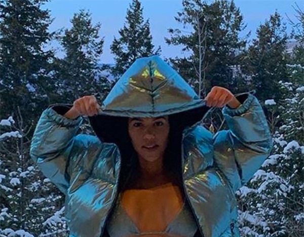 Kourtney Kardashian Wears A Thong Bikini In The Snow E News Australia